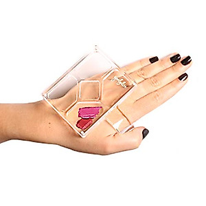 Hand Makeup Mixing Palette Makeup Lovers have been Searching for, with Lid, Great when applying makeup to others too, bye-bye Makeup Stains! 5 groves