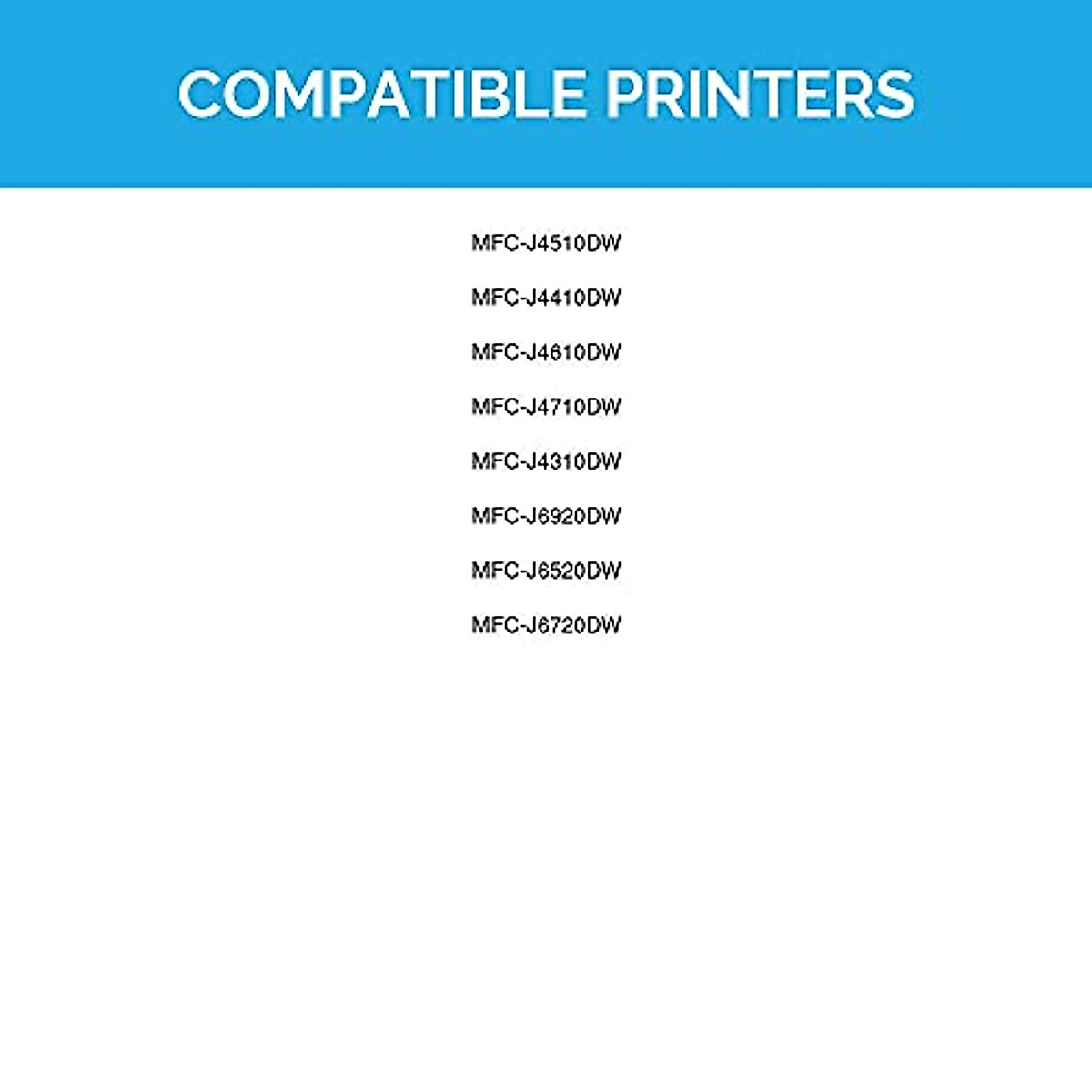 LD Products Compatible Ink Cartridge Replacements for Brother LC107 & LC105 Super High Yield (2 Black, 2 Cyan, 2 Magenta, 2 Yellow, 8-Pack) for MFC-J4310DW, MFC-J4410DW, MFC-J4510DW, MFC-4610DW