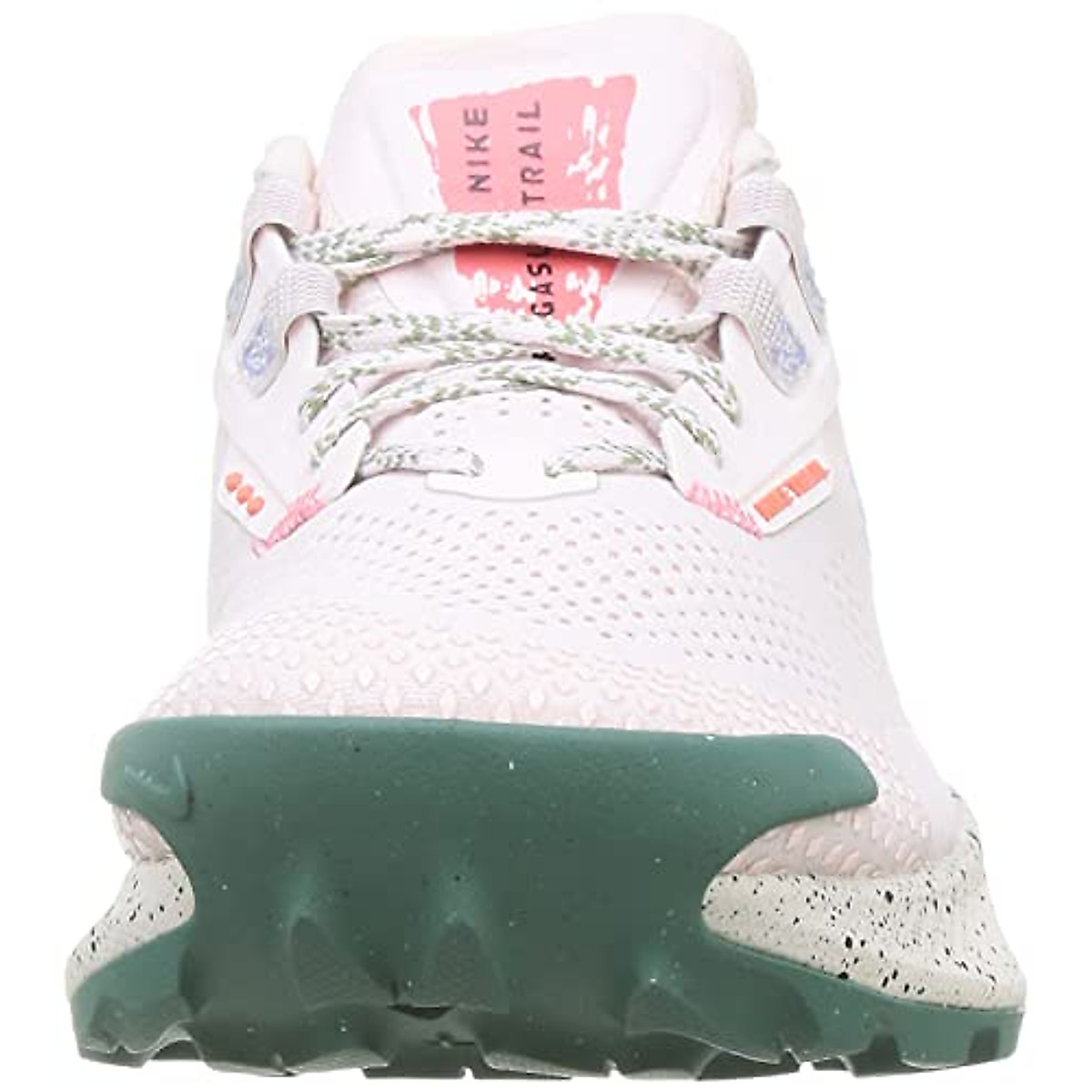 Nike Women's Race Running Shoe, Lt Soft Pink Aluminum Magic Ember Bicoastal Oil Green Phantom, 8.5