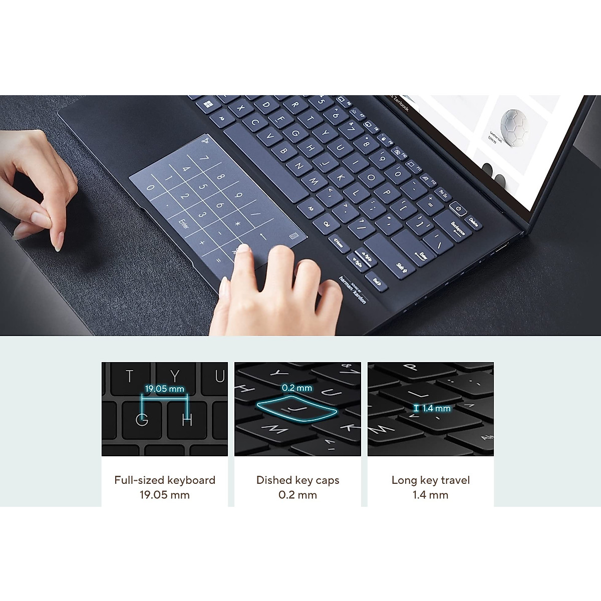 ASUS 2022 Latest Zenbook 14" 2.8K OLED Business Laptop, 12th Gen Intel Evo i5-1240P 12 Cores, 600 nits 90Hz 100% DCI-P3, 18 hrs Battery Life, Thunderbolt 4 (8GB RAM | 512GB PCIe SSD)