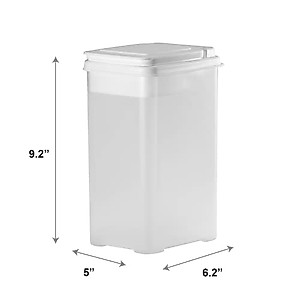 Buddeez Pet Treat Container - Bites & Bones 3.5 Quart Dog Treat Container, Cat Treat Container, with Large Flip Top Lid Suitable For Dog, Cat, Bird, & Other Animal Treat Storage