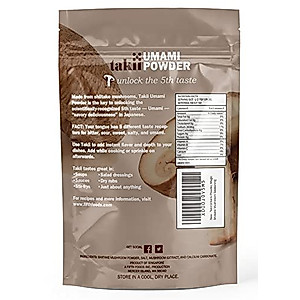 Takii Umami Powder, Made from Shiitake Mushrooms, Add Instant Flavor and Depth to All Your Favorite Dishes (1 Pack - 3.5 Ounce Pouch)