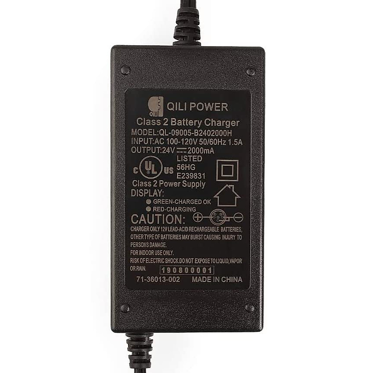 24V 2A Battery Charger for GoGo Mobility Scooter - Premium 24V 2000mA Quick Charger (3-Pin XLR Connector) for Drive Medical, Go-Go Elite Traveller, Jazzy Power Chair, Pride Mobility, ShopRider, Ezip