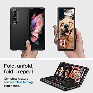 Spigen Air Skin Designed for Galaxy Z Fold 3 5G Case (2021) - Black