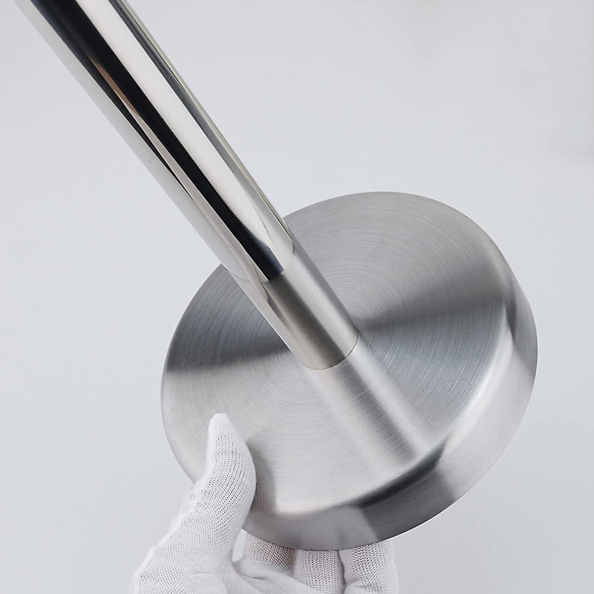 shozon Paper Towel Holder Free-Standing, Kitchen Roll Holders Table Countertop Stainless Steel Paper Roll Holder, Silver