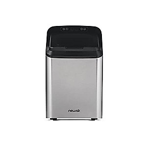 Newair Countertop Nugget Ice Maker | Up to 30lbs of Ice a Day - Restaurant Quality Ice in 10 Minutes | Self-Cleaning, Refillable Water Tank, Automatic Water Line, Removable Ice Basket & Scoop