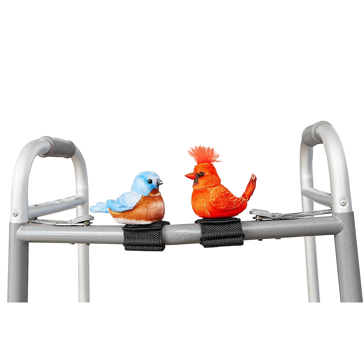 Joy For All Ageless Innovation Companion Pet for Seniors - Walker Squawker - Lifelike Animatronic Bird - Interactive Chirping - Walker Accessories - Therapy Toys for Alzheimers & Dementia - Bluebird