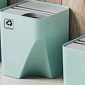 Trjgtas Wertygh Stackable Bins,Kitchen Waste Containers with Lids for Recycling,Sorting,Storage 15 L