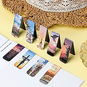 Bible Verses Bookmarks ,Magnetic Book Marks,Christian Bookmarks Religious Christian Gifts Inspirational Quotes Bookmark for Reading Rewards, Church Supplies, Giveaways for Sunday School (48 Pieces)