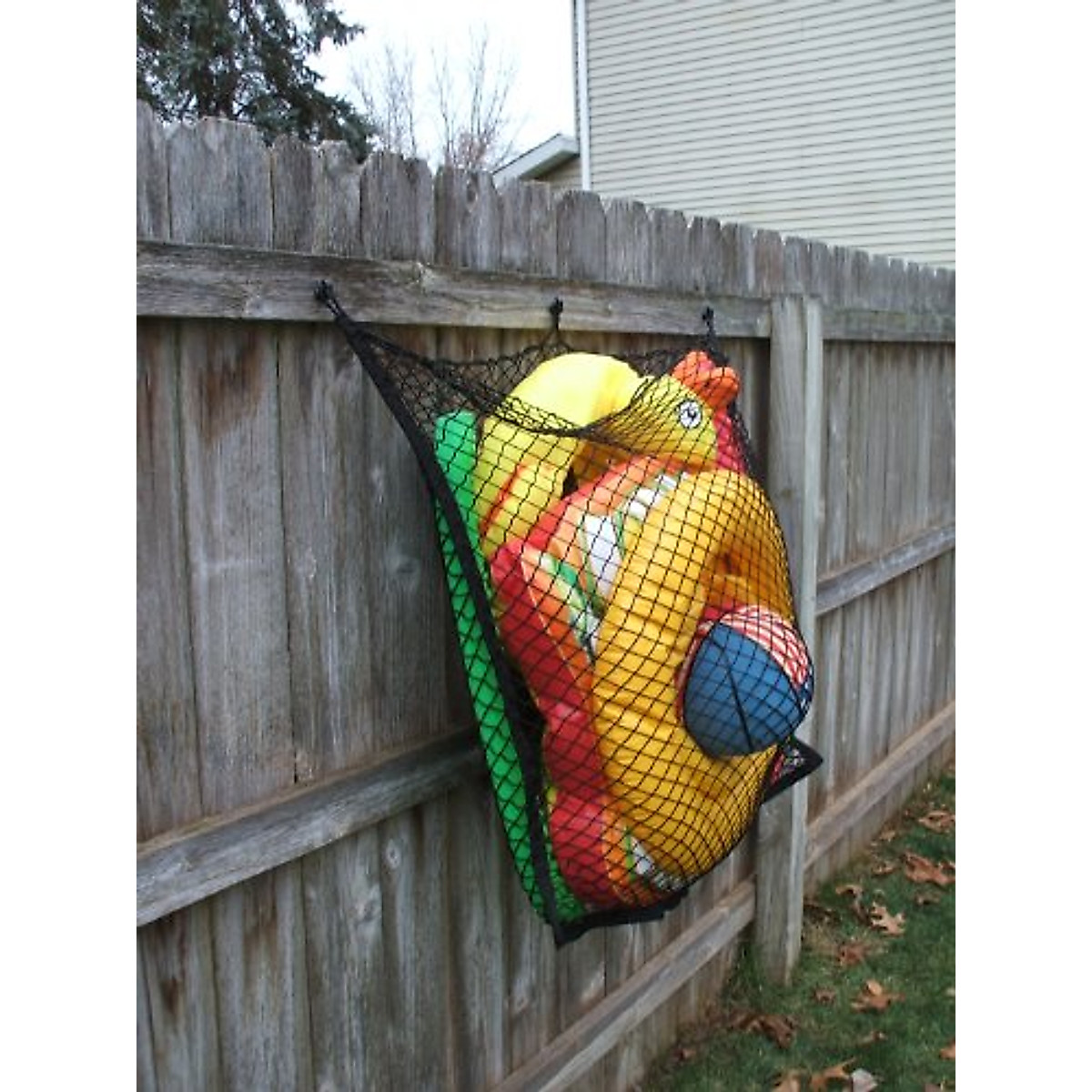 MIDE Products TN-LG-JH Large Toy Storage Net with 3-Plastic Screw-On Hooks