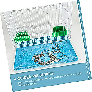 100pcs Clear Pee Hutch Small Bunny Guinea Chinchillas Hedgehogs Liner Liners Rabbits Time Universal Puppy Thin Pigs Pig Rabbit Animals Disposable Supplies Film Cage Pet