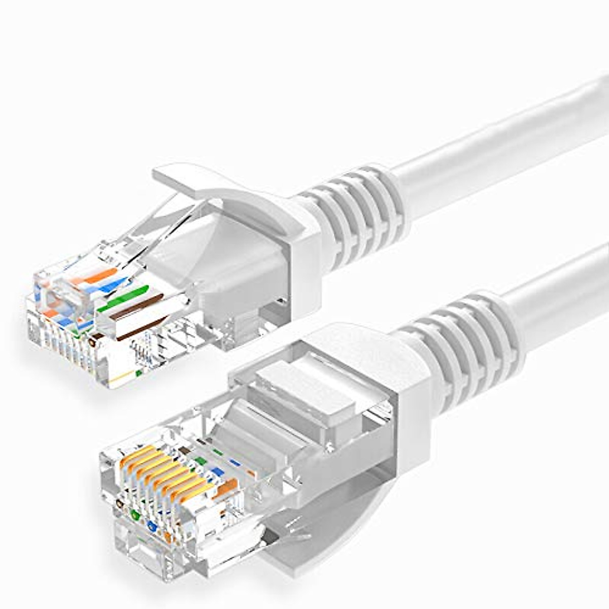 Lknewtrend (4) 100FT Feet CAT5 Cat5e Ethernet Patch Cable - RJ45 Computer Network Internet Wire PoE Switch Cord (4 Pack, 100 FT)