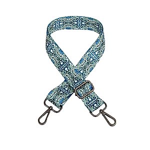 UMILY Purse Strap Replacement Multicolor Canvas Crossbody Strap for Handbags 80-140cm Length,3.8cm Wide