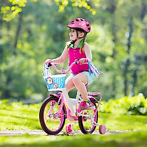 Toddler-Kids Ultralight Helmet with Knee-Elbow-Wrist-Pads - Acorn Pattern Adjustable for Boys Girls Bike Skate Scooter
