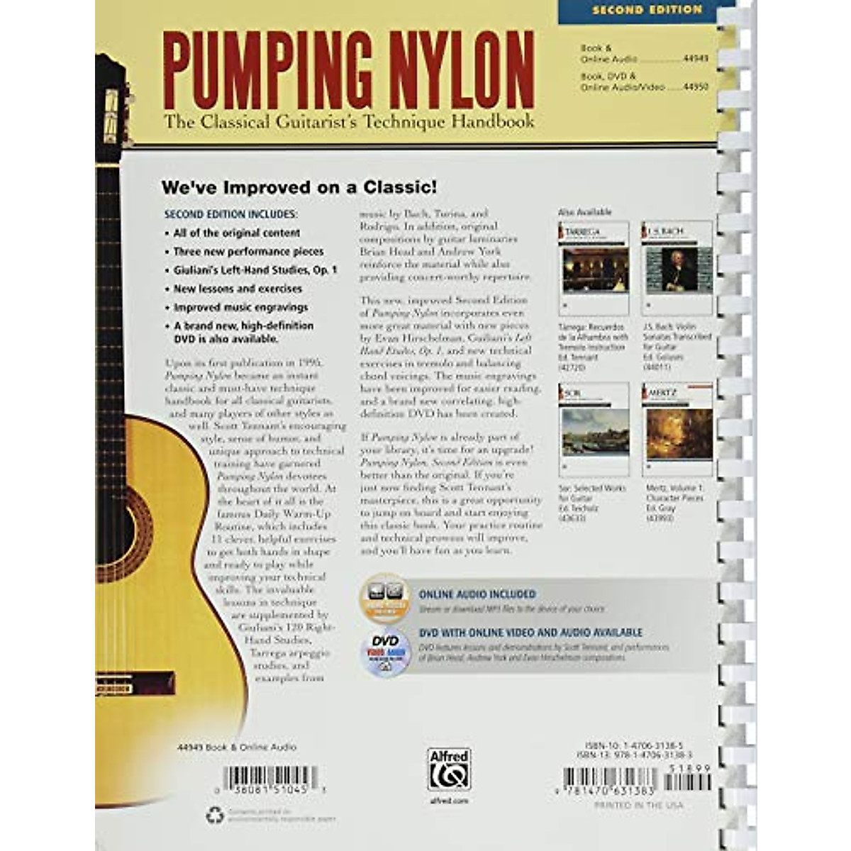 Pumping Nylon: The Classical Guitarist's Technique Handbook, Book & Online Audio (Pumping Nylon Series)