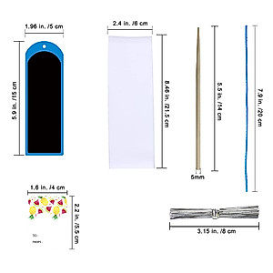 Winlyn 48 Sets 6 Styles Magic Color Scratch Bookmarks Craft Kits Rainbow Scratch Paper Art Sets for Kids Students Party Favors DIY Bookmarks Bulk with Scratching Tools Ribbons for Classroom Activities