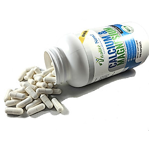 Best Calcium & Magnesium + Vitamin D3 400 IU - Highly Absorbable with Boron - 10 Forms of Calcium + Phosphorus for Bone Strength - All Natural - 240 Capsules - 2 Month Supply!