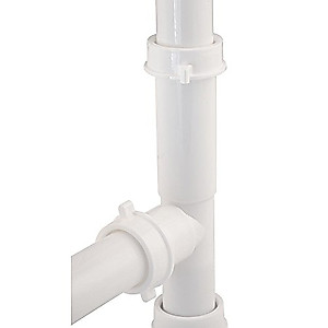 Everbilt Twist and Close 1-1/2 in. White Poly Pipe Bath Waste and Overflow Drain