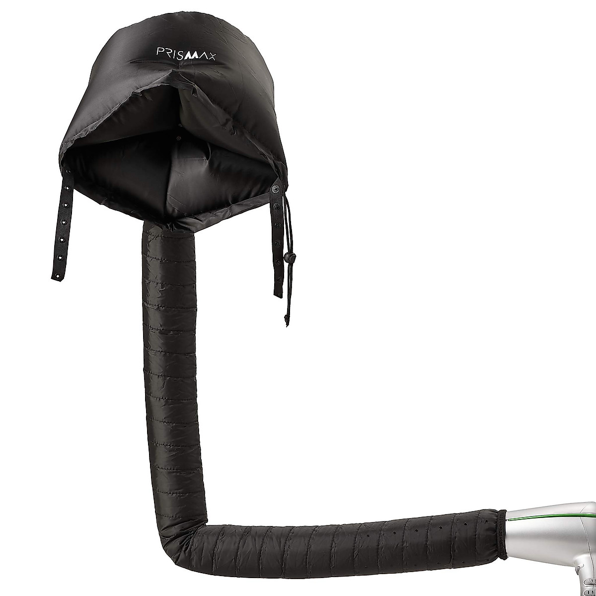 Prismax Bonnet Hood Hair Dryer Attachment - Soft Portable Hood for All Handheld Blow Dryers