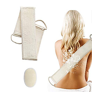 Loofah Exfoliating Body Scrubber, Back Scrubbers for Use in Shower for Women and Men to Deep Clean and Invigorate Your Skin (3.14 x 27.5 inch)