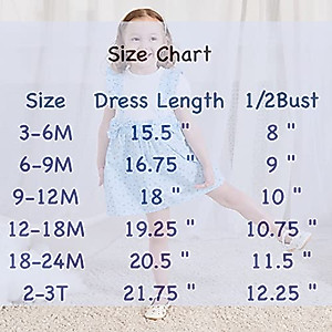 Sosomi Toddler Summer Dress Cotton One-Piece Blue Toddler Dress 3T Toddler Girl Dress Cute Floral Print Blue Dress for Toddle Girls Ruffle Girls' Dresses Little Girl Dress Cute Girls Dresses