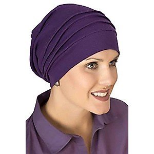 Slouchy Snood Hat - The Original 100% Cotton Slouchy Beanie - Denim