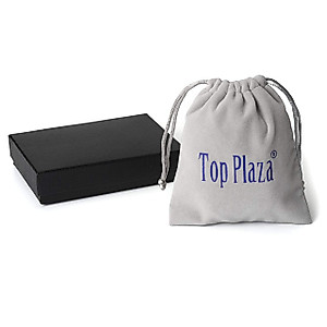 Top Plaza Womens Reiki Healing Crystal Ice Obsidian Gemstone Necklaces Adjustable Lucky Fox Amulet Protection Pendant Necklace Fox Jewelry