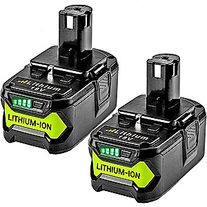 Upgraded 7.0Ah 2Packs P108 18V Battery Compatible with Ryobi 18V ONE+ Battery Replacement P108 P102 P103 P104 P105 P107 P109 P122 Cordless Tool Batteries Rapid Rechargeable Batteries with Indicator