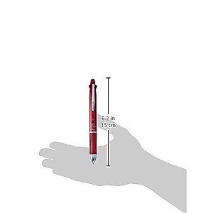 PILOT Dr. Grip 4+1, 4 Color 0.7 mm Ballpoint Multi Pen & 0.5 mm Mechanical Pencil - Bordeaux Body (BKHDF1SFN-BO)
