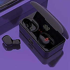 TBIIEXFL Headset Touch Function with Charging Box Stereo Headphones in-Ear Built-in Microphone Headphones Sports Subwoofer