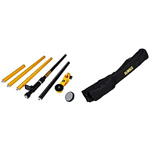 DEWALT Laser Level Mounting Pole, 1/4-Inch Base (DW0882),6.4 x 5.75 x 31.5 inches