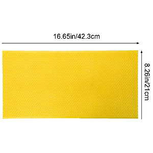 Yellow Beehive Wax Coated Foundation Sheet,Waxed Foundation Sheet, 8-1/2-Inch Deep Foundation