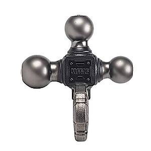 Reese Towpower 7095620 Tactical Towing Tri-Ball Ball Mount with Pewter Tow Hook
