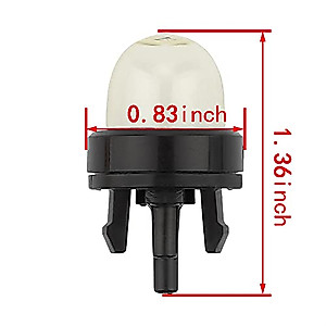 Milttor Fuel Line with Primer Bulb for Zama Poulan Homelite Craftman Chainsaw Trimmer Chiansaw Blower 2 Cycle Engine