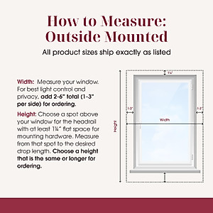 ARLO BLINDS Faux Wood Blinds with Crown Valance - 34.25" W x 60" H, White Cordless 2 Inch Horizontal Blinds - for Bedroom, Bathroom, Living Room, Glass Door Interior Windows