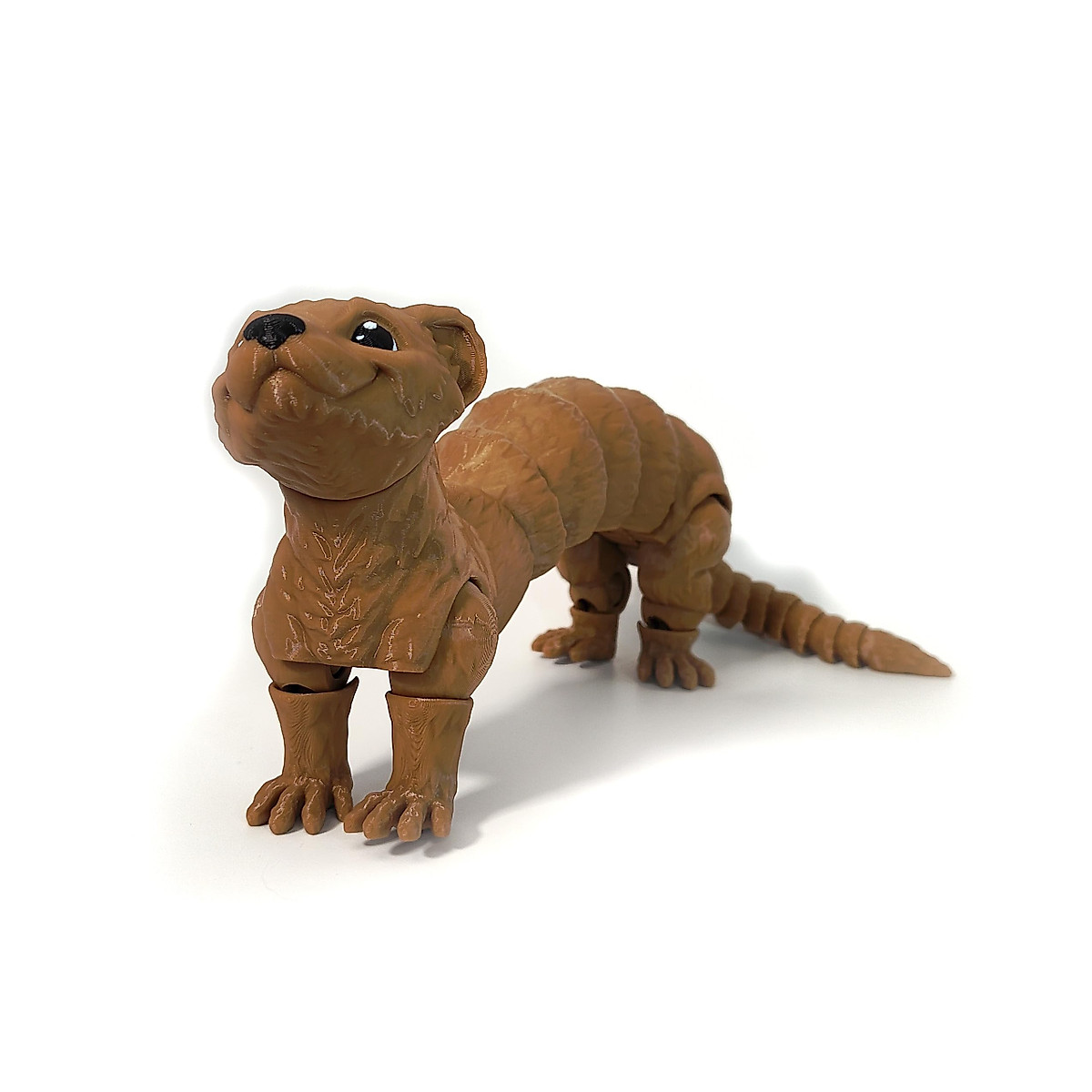 Ferret Fidget Adorable Sensory Toy Desktop Fidget, ADHD Fidget - 3D Printed for Adults and Teens (Small, Black)