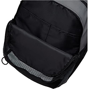 Under Armour Women's Hustle Signature Storm Backpack , (001) Black / Black / Metallic Tin , One Size Fits Most