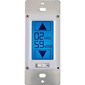 16 Amp Backlit LCD Indoor Countdown Timer - White