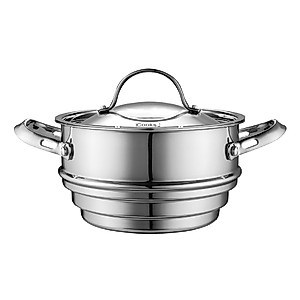 Cooks Standard Multi-Ply Clad Cookware Set, 10 Piece, Silver