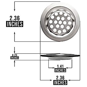 Dog Hair Catcher, Sink Strainer, Drain Protector 2.5", Hair Catcher Drain Small Drain Cover (Pack of 3)