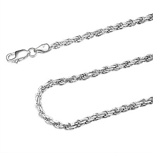 925 Sterling Silver 3.5MM Rope Chain 18