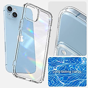 Spigen Ultra Hybrid for iPhone 14 Case, [Anti-Yellowing Technology] [Military Grade Drop Protection] Phone Case for iPhone 14 - Crystal Clear