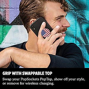 ​​​​PopSockets Phone Grip with Expanding Kickstand, PopSockets for Phone - American Flag
