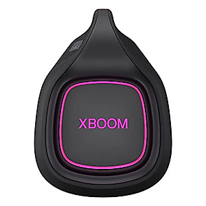 LG XG9QBK.DUSALLK Go Portable Bluetooth Speaker - Stage Lighting and up to 24-Hour Battery, Black