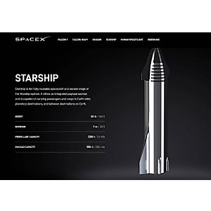 wltk SpaceX Starship 1/375 Diecast Rocket Model (04)