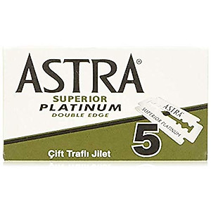 Astra Platinum Double Edge Safety Razor Blades ,100 Count (Pack of 1)