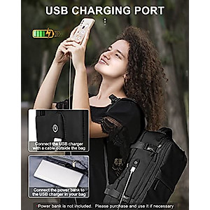 bergsalz Black Travel Backpack Essentials For Women Men Airline Approved Personal Item Travel Bag Carry On Bag Gym Waterproof Backpack Purse College Laptop Bag