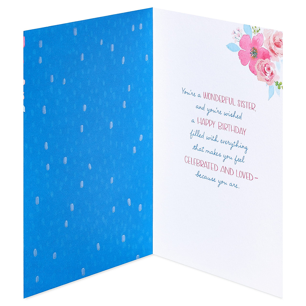 American Greetings Birthday Card for Sister (Celebrated and Loved)