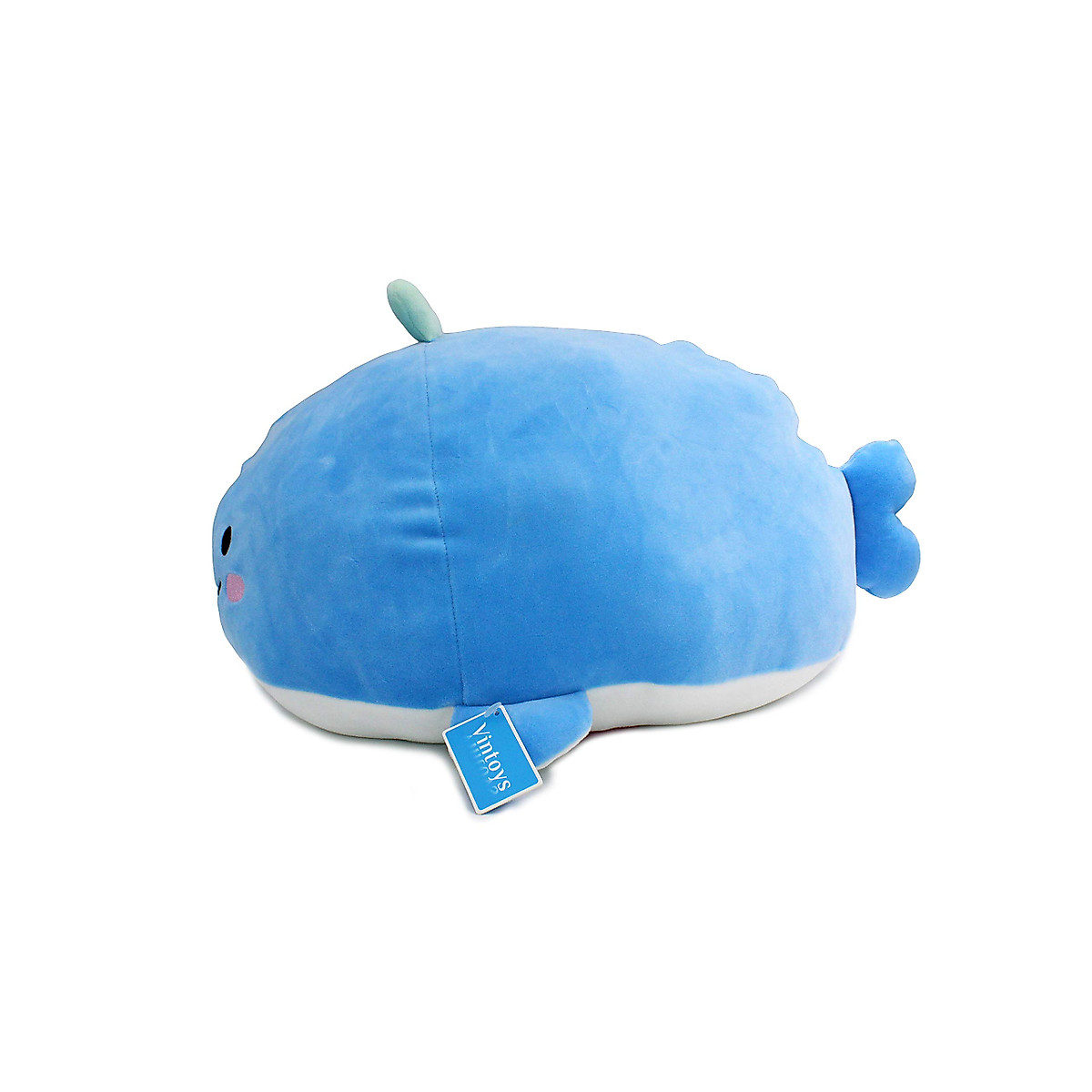 Vintoys Very Soft Blue Whale Shark Hugging Pillow Plush Doll Fish Plush Toy Stuffed Animals 17"