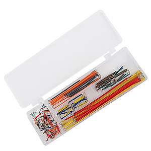 Small Wires for Brea 140Pcs U Shape Solderless Breadboard Jumper Cable Wire Kit Box for DIY